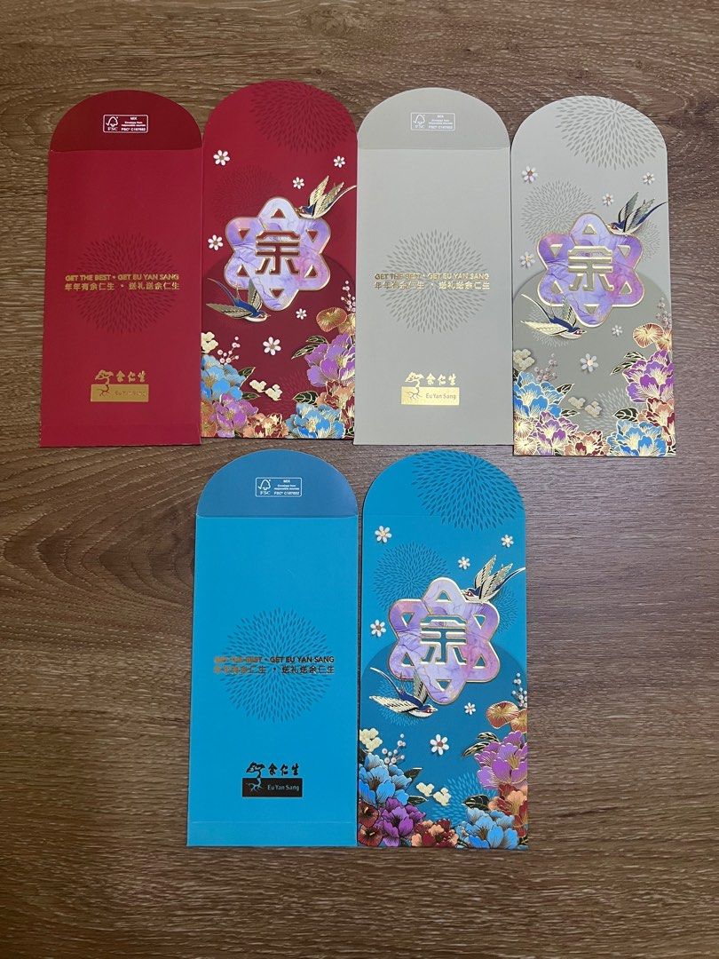 Eu Yan Sang ang pows (red packets), Hobbies & Toys, Stationery & Craft ...