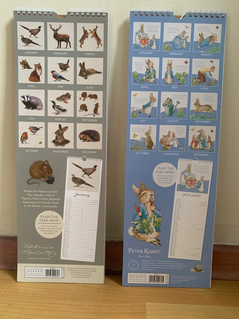 EXTREMELY UNIQUE Peter Rabbit & Countryside 2023 Calendars, Hobbies ...