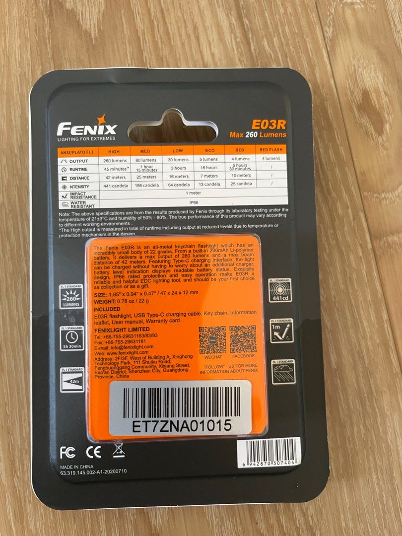Fenix torch light, Sports Equipment, Hiking & Camping on Carousell