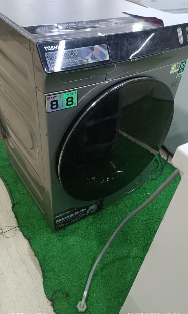 Front Load Washing Machine Toshiba 220V 8kg Mode of payment Cash Gcash ...