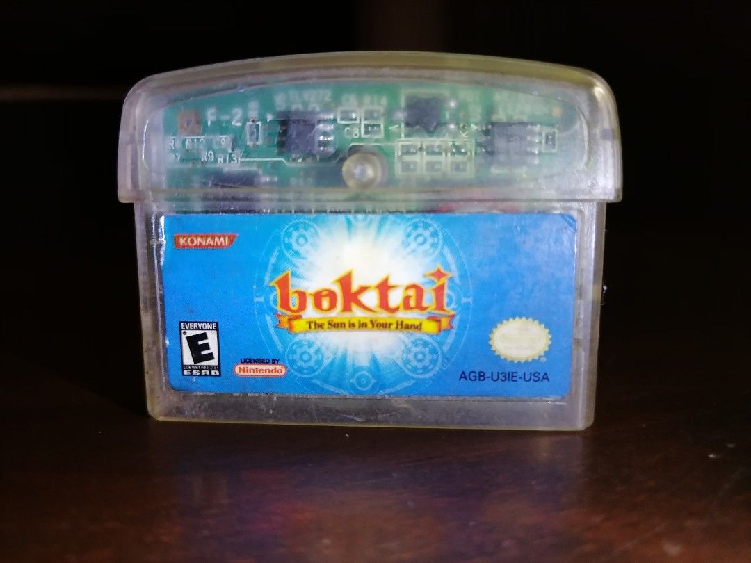 Gameboy advance game Boktai the sun is in your hand on Carousell