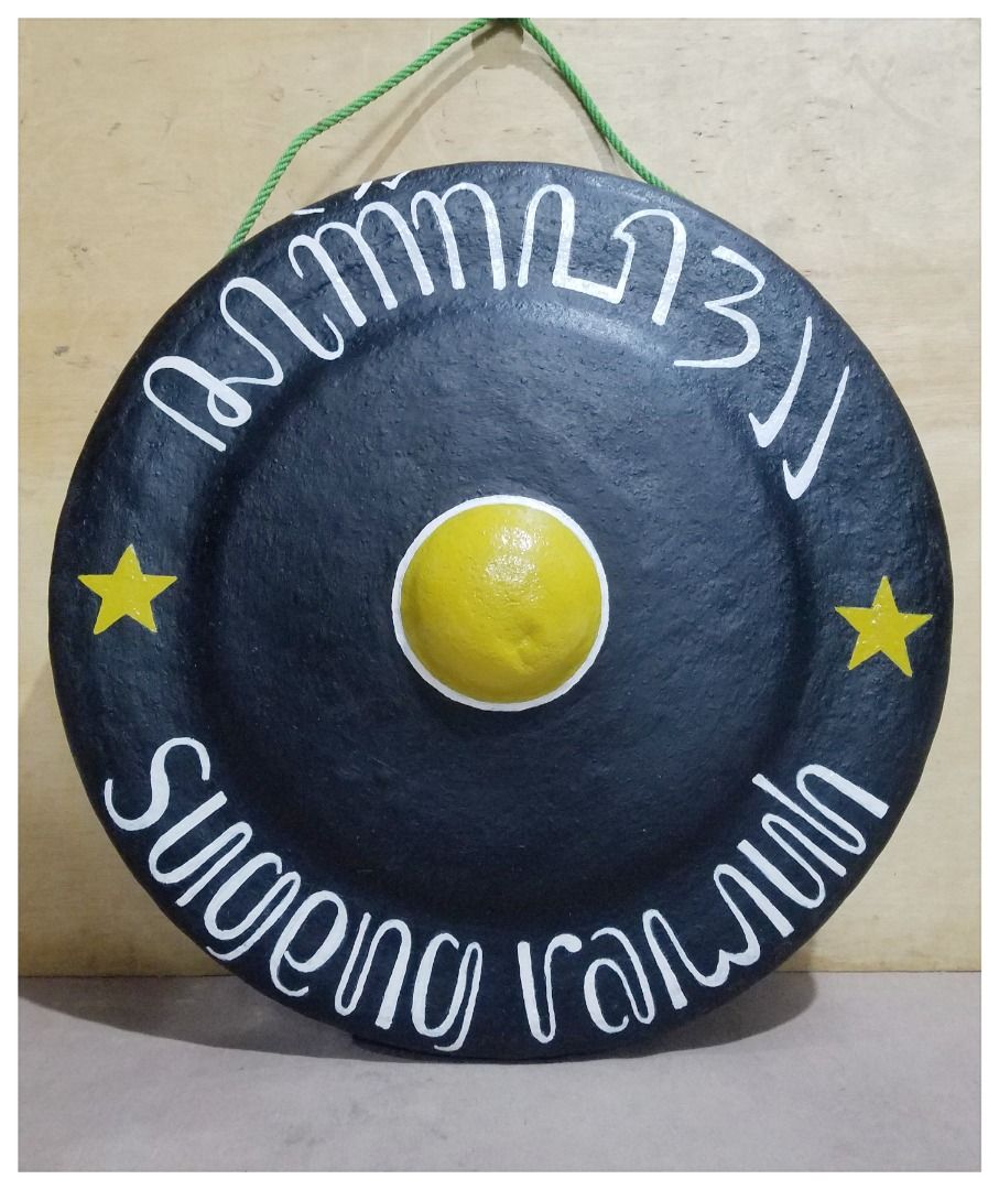 Gong Besi Kuno 58 Cm Tulisan Sugeng Rawuh, Musik & Media, Alat di Carousell