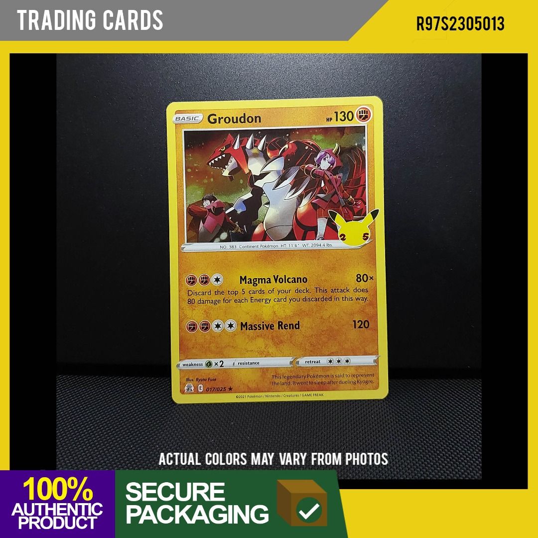 Groudon (Pokemon Trading Card Game [TCG] Celebrations 017/025) - New ...