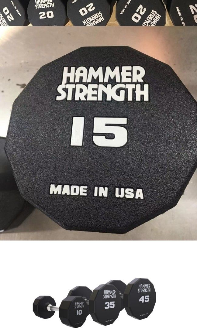 HAMMER STRENGTH CPU Dumbbells 2.5kg to 35kg BN, Sports Equipment, Exercise & Fitness, Weights ...