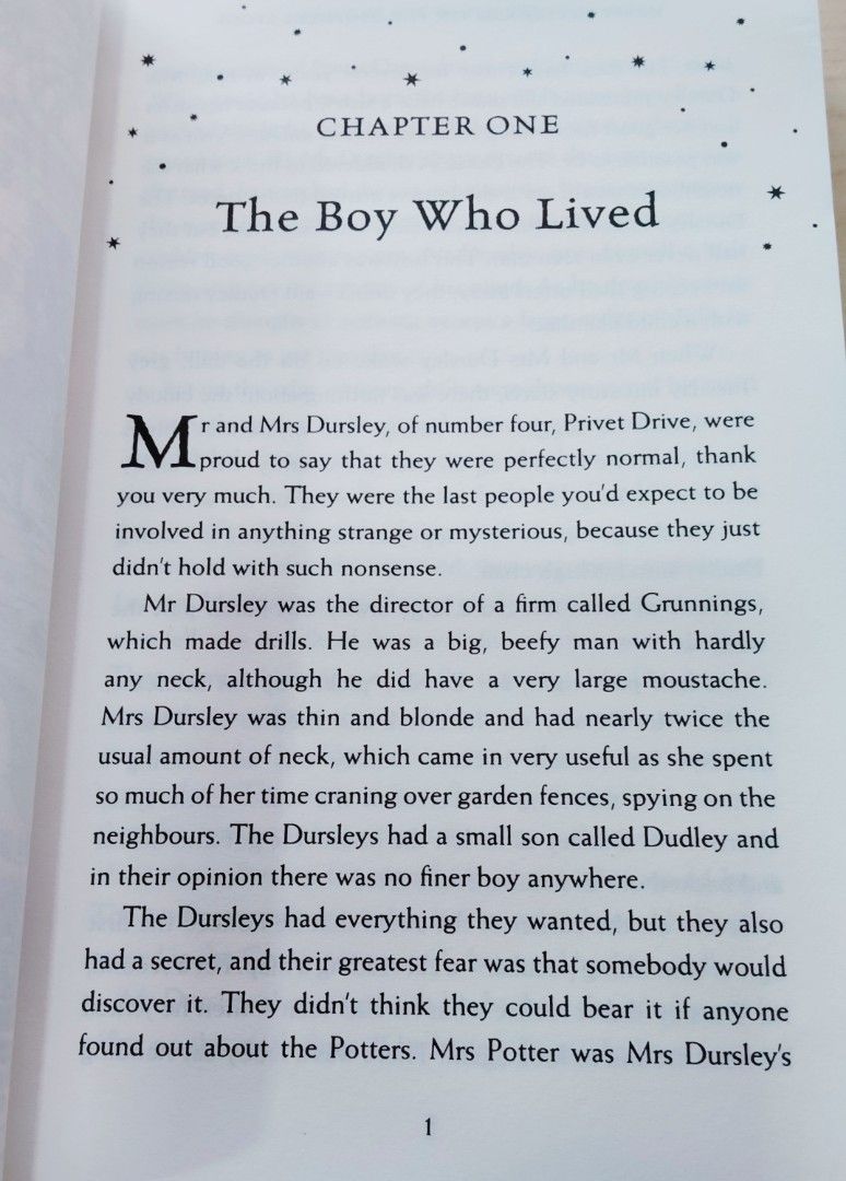 Harry Potter and the Philosopher's Stone by J.K. Rowling, Hobbies ...