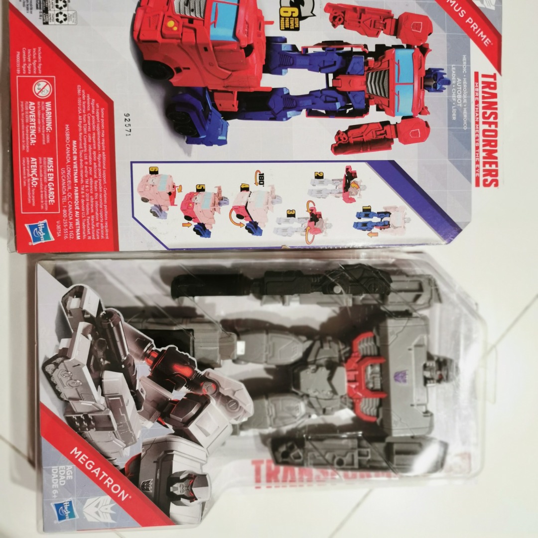 Hasbro Titan Changer Transformer Optimus and Megatron, Hobbies & Toys ...