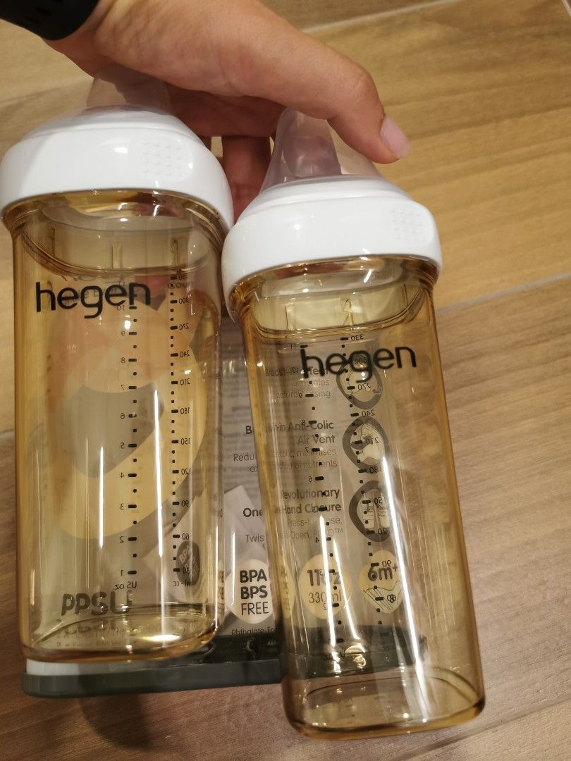 Hegen Milk Bottle 330ml (Two bottles), Babies & Kids, Nursing & Feeding ...