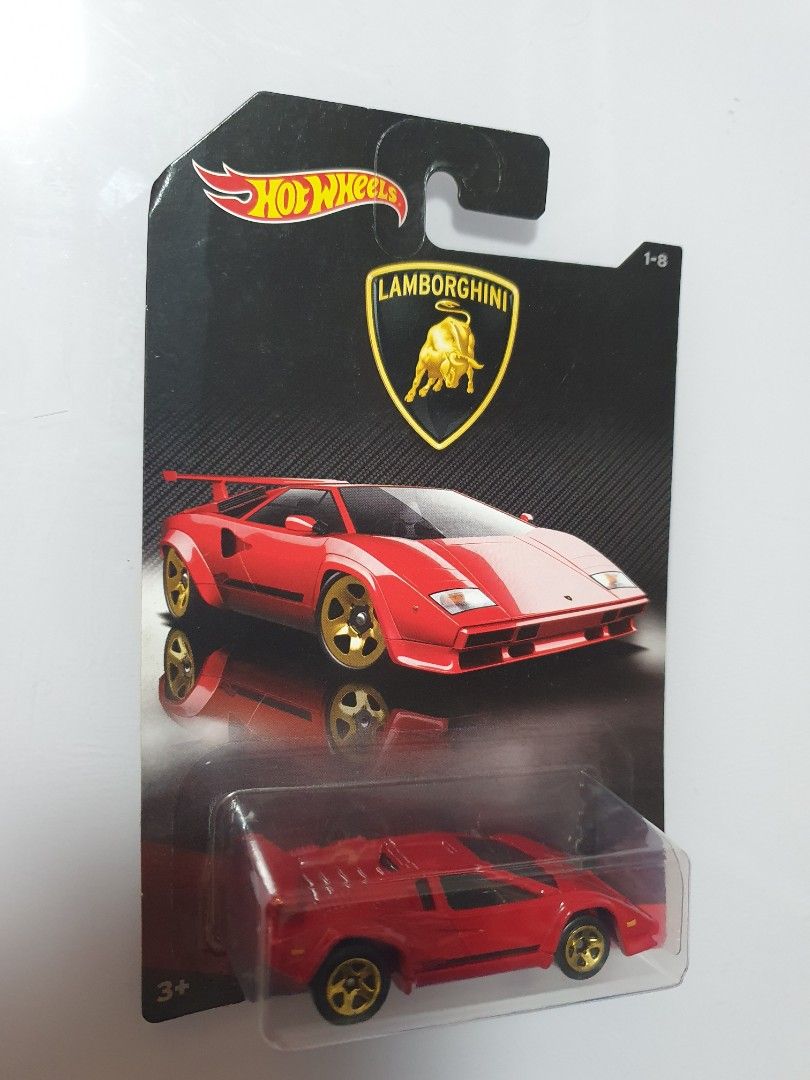 Lamborghini Countach Hot Wheels Premium Car Diecast Limited Edition Red ...