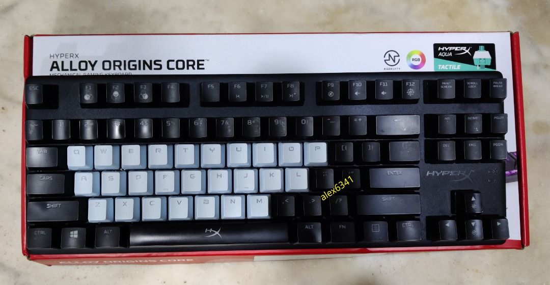 HyperX Alloy Origins Core (Aqua switch), Computers & Tech, Parts ...