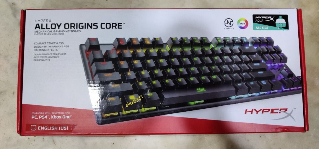 HyperX Alloy Origins Core (Aqua switch), Computers & Tech, Parts ...