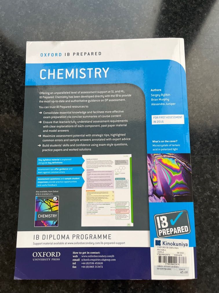 IBDP Oxford Chemistry condensed notes textbook, Hobbies & Toys, Books ...