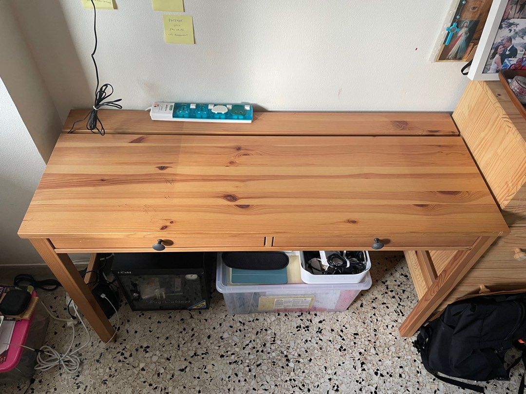 IKEA HEMNES Computer table, Furniture & Home Living, Furniture, Tables ...