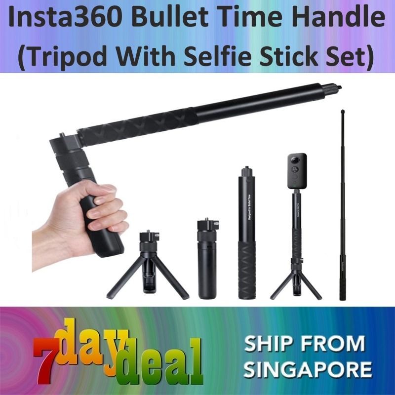 Insta360 Bullet Time Handle Tripod with Selfie Stick Set, Photography ...