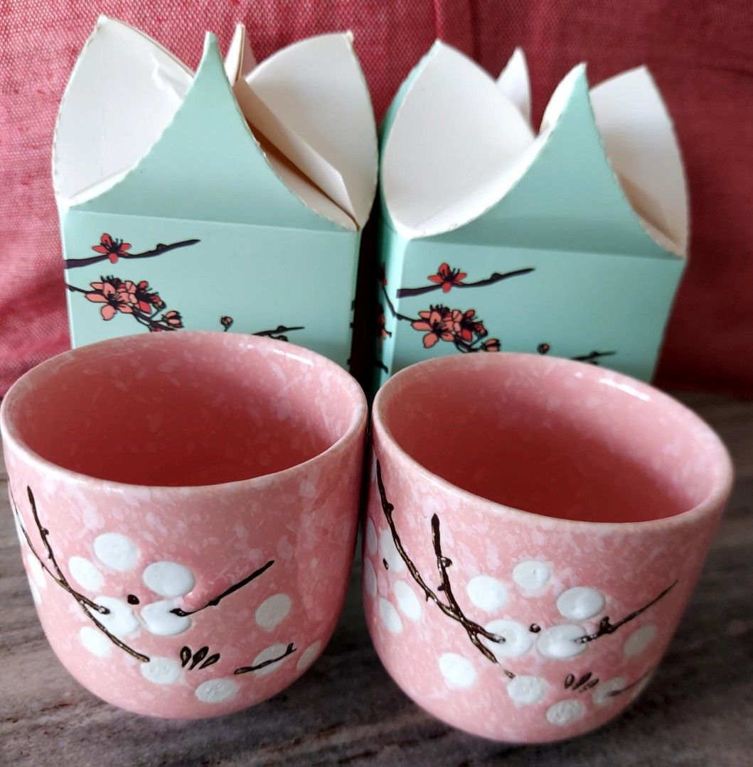 Set of Japanese Tea Cups, Furniture & Home Living, Kitchenware ...