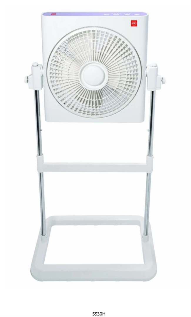 KDK SS30H Box Fan with stand - no remote control version, Furniture ...