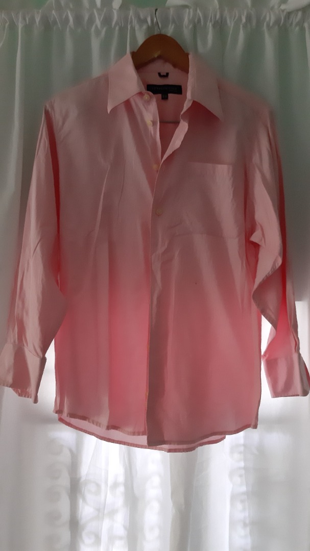 Kenneth Cole Pastel Pink Polo Shirt on Carousell