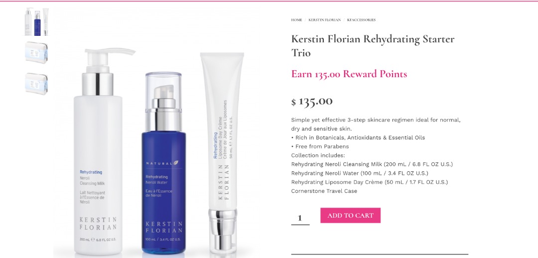 Kerstin Florian Rehydrating Starter Trio, Beauty & Personal Care, Face ...
