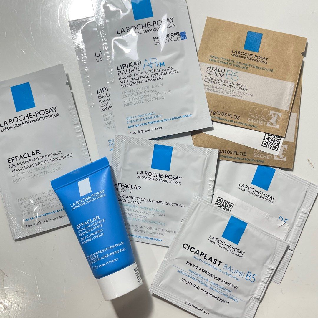 La Roche Posay Cicaplast Effaclair Duo Lipikar Baume Hyalu B5 serum ...
