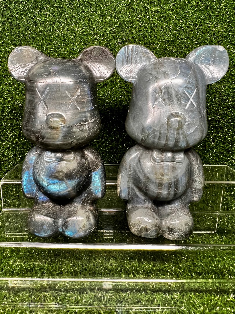 Labradorite Brick Bear Display, Women's Fashion, Jewelry & Organisers ...