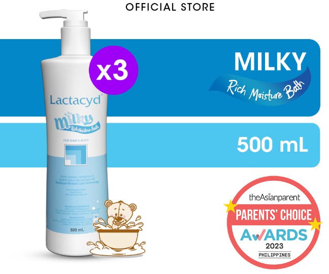 Lactacyd Baby Milky Rich Moisture Bath 500mL on Carousell