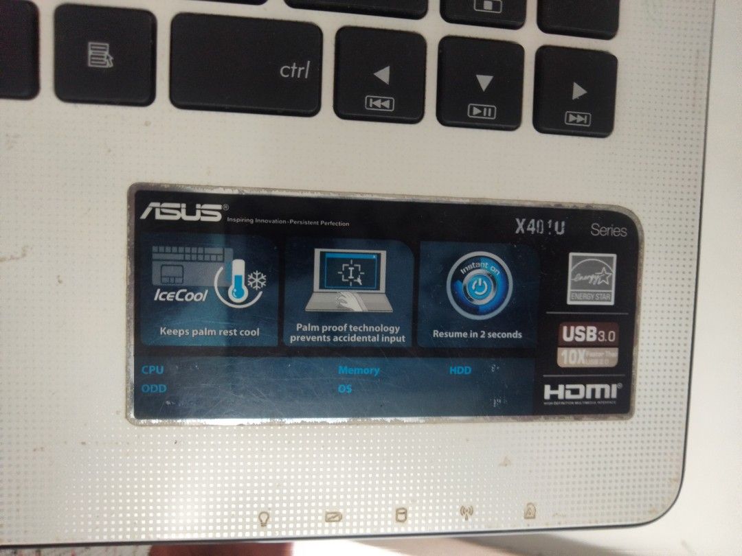 Laptop Asus X401u, Amd C60, Radeon Hd 6290, Ram 2/320Gb on Carousell