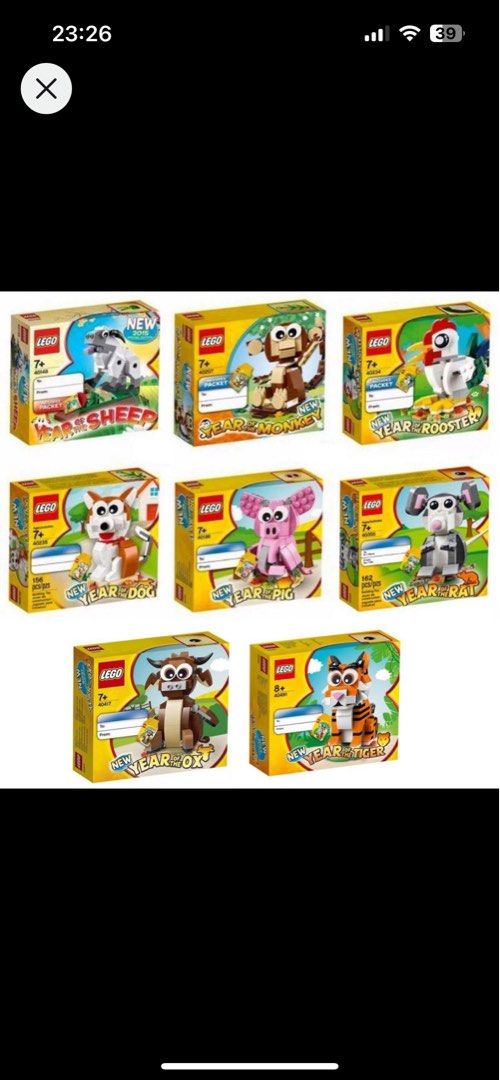 Lego Year Of Chinese Zodiac - 8 Box, Hobbies & Toys, Toys & Games on ...