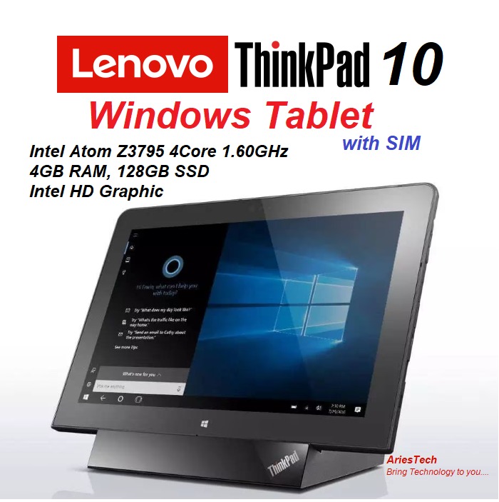 Lenovo ThinkPad 10 Windows Tablet with SIM, Mobile Phones & Gadgets ...