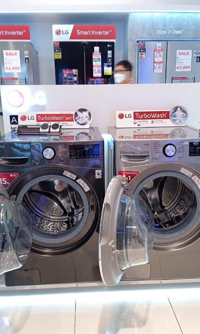 LG FRONT LOAD INVERTER WASHING MACHINE, TV & Home Appliances, Washing ...