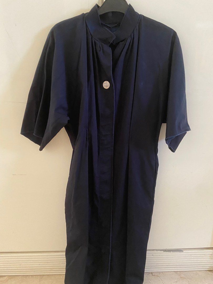 like new navy blue dress bust 95 cm length 98 cm, Fesyen Wanita ...