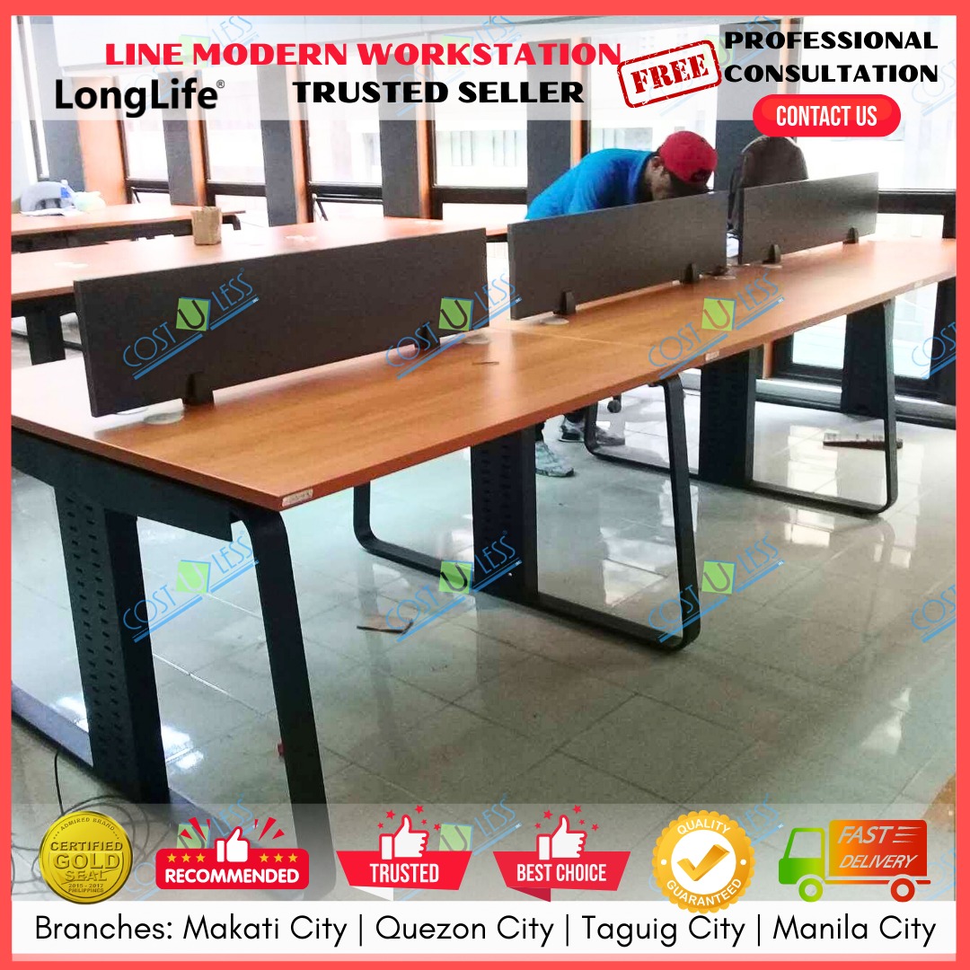 Line Modern Workstation, Customize Office Partition, Customized Working ...