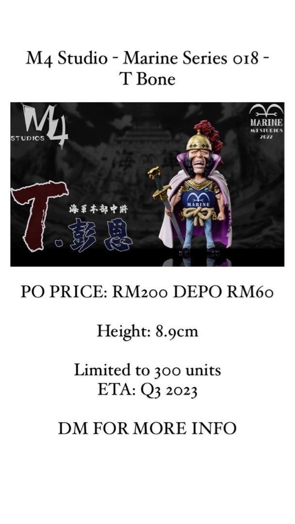 M4 Studio - One Piece Marine- T Bone, Hobbies & Toys, Toys & Games on ...