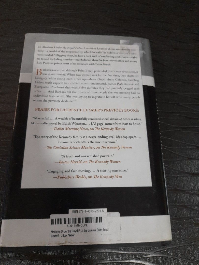 Madness Under The Royal Palms Laurence Leamar, Hobbies & Toys, Books ...