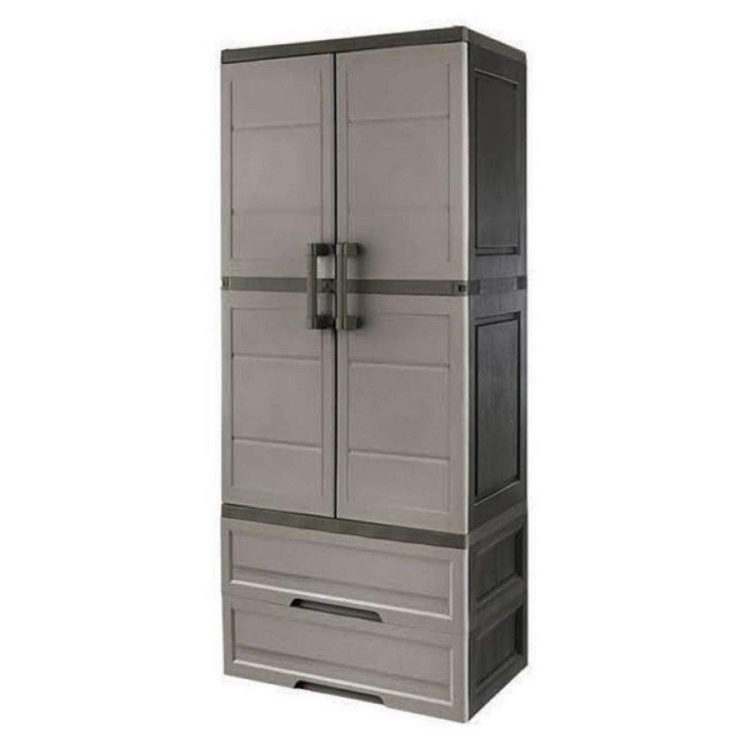 Megabox Wardrobe Cabinet 2 Drawer Dark Gray Mg-186 on Carousell