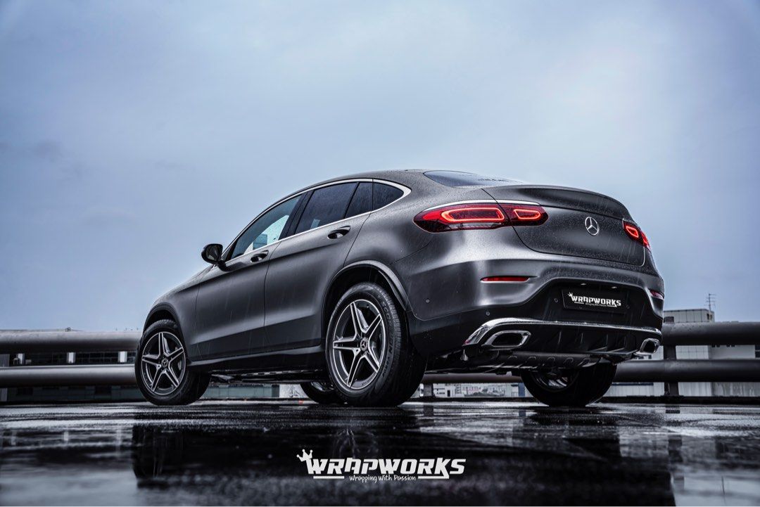 Mercedes GLC - Satin Dark Grey Full Wrap, Car Accessories, Accessories ...