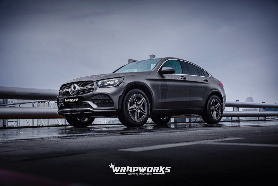 Mercedes GLC - Satin Dark Grey Full Wrap, Car Accessories, Accessories ...