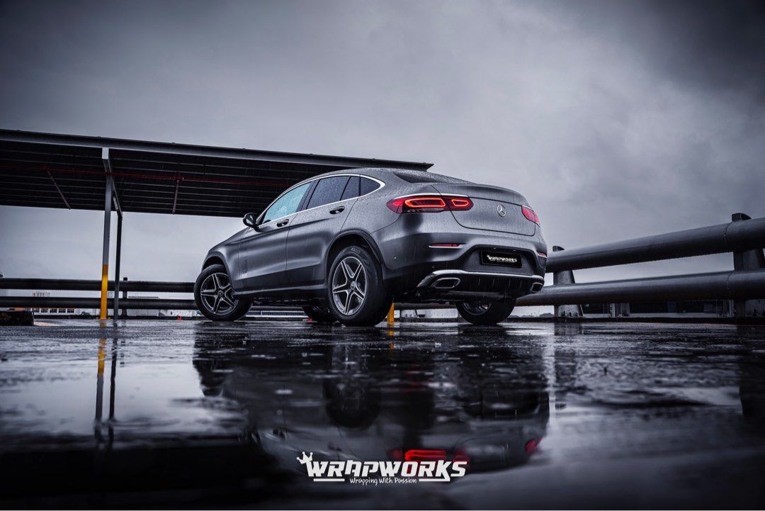 Mercedes GLC - Satin Dark Grey Full Wrap, Car Accessories, Accessories ...