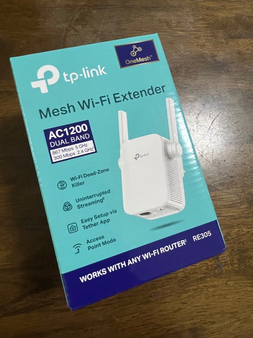 Mesh Wi-Fi Extender AC1200 Dual Band RE305, Computers & Tech, Parts ...