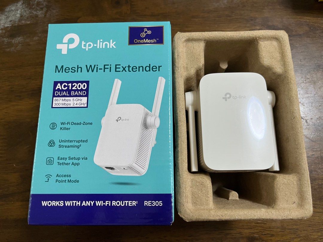 Mesh Wi-Fi Extender AC1200 Dual Band RE305, Computers & Tech, Parts ...