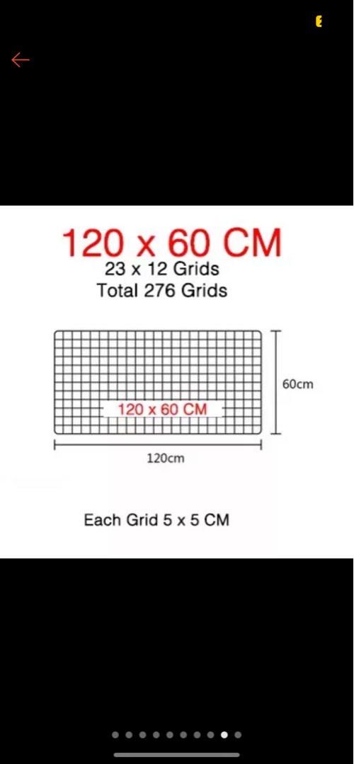 Metal Mesh Grid Frame 120x60cm, Furniture & Home Living, Home ...