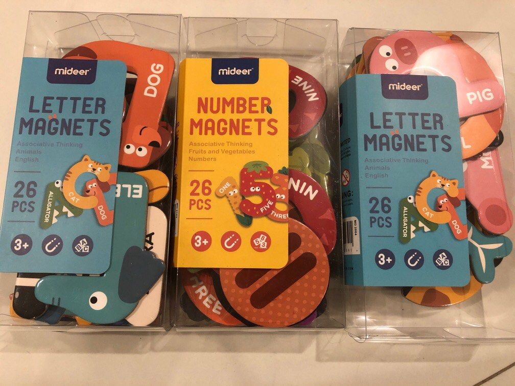 Mideer Letter and Number magnets (Brand new as per picture), Babies ...
