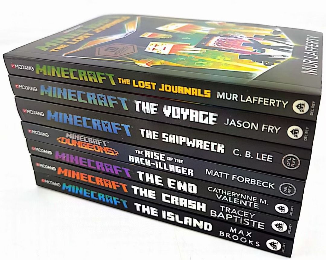 Minecraft 8 Books Voyage/Dungeons/Rise/ The Shipwreck/The Crash/ The ...