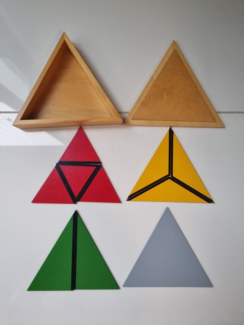 Montessori Triangular Box, Hobbies & Toys, Toys & Games on Carousell