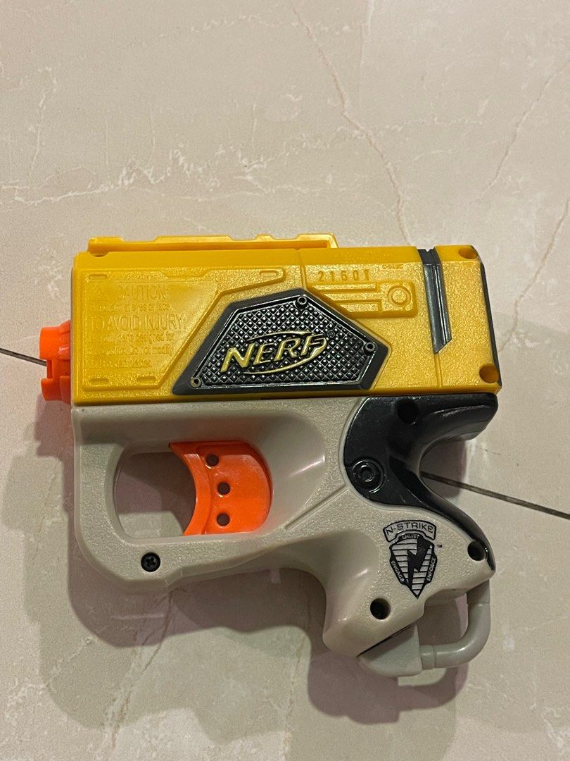 NERF small yellow gun, Hobbies & Toys, Toys & Games on Carousell