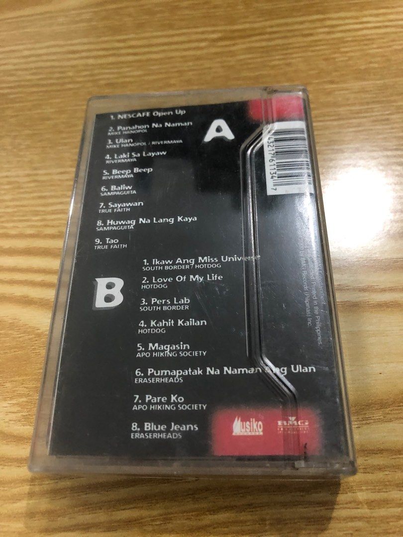 Nescafe Open Up Party OPM Cassette Tape VA (Eraserheads, Rivermaya ...