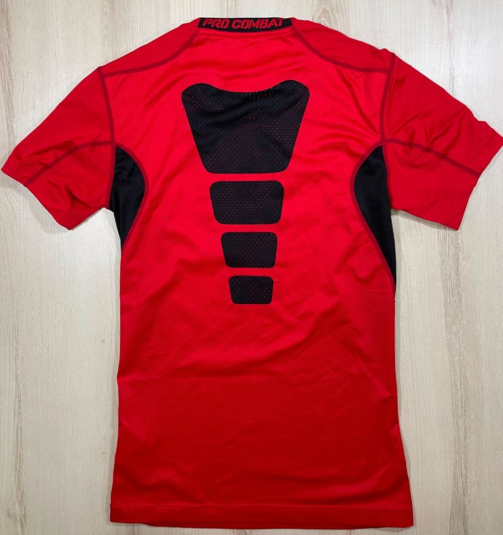 Nike Pro Combat Red Compression #CT Used, Men's Fashion, Activewear on ...