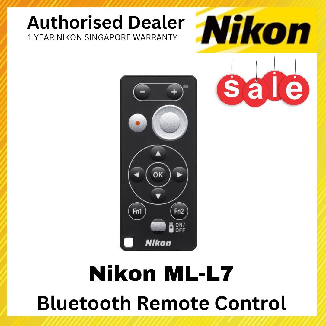 Nikon ML-L7 Bluetooth Remote Control, Photography, Photography ...