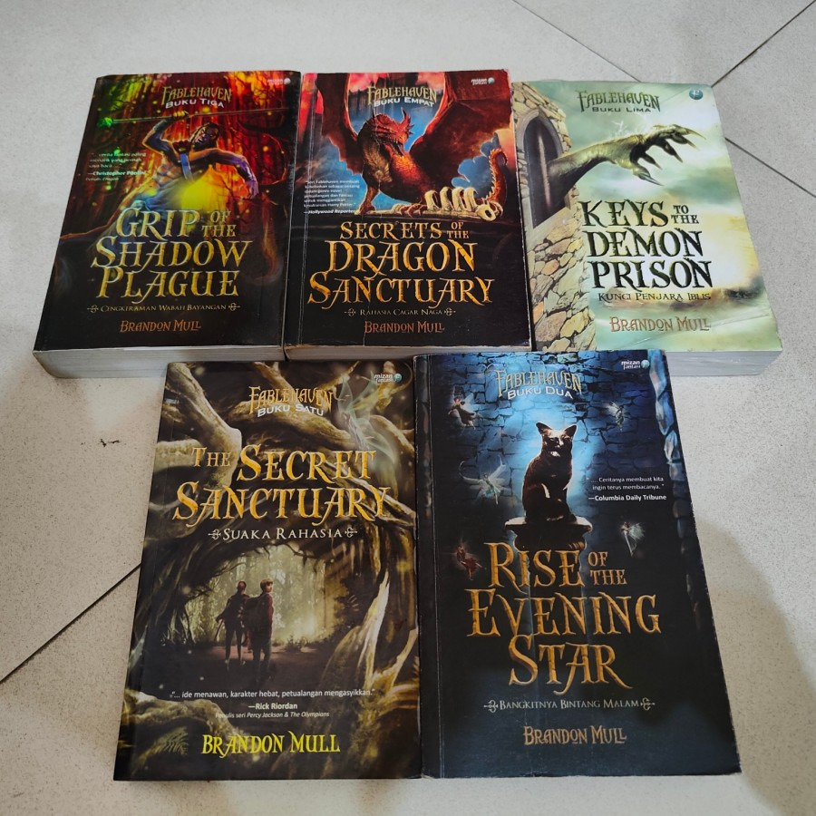 Novel Set Seri Fablehaven 1 2 3 4 5 tamat Brandon Mull Beyonders, Buku ...