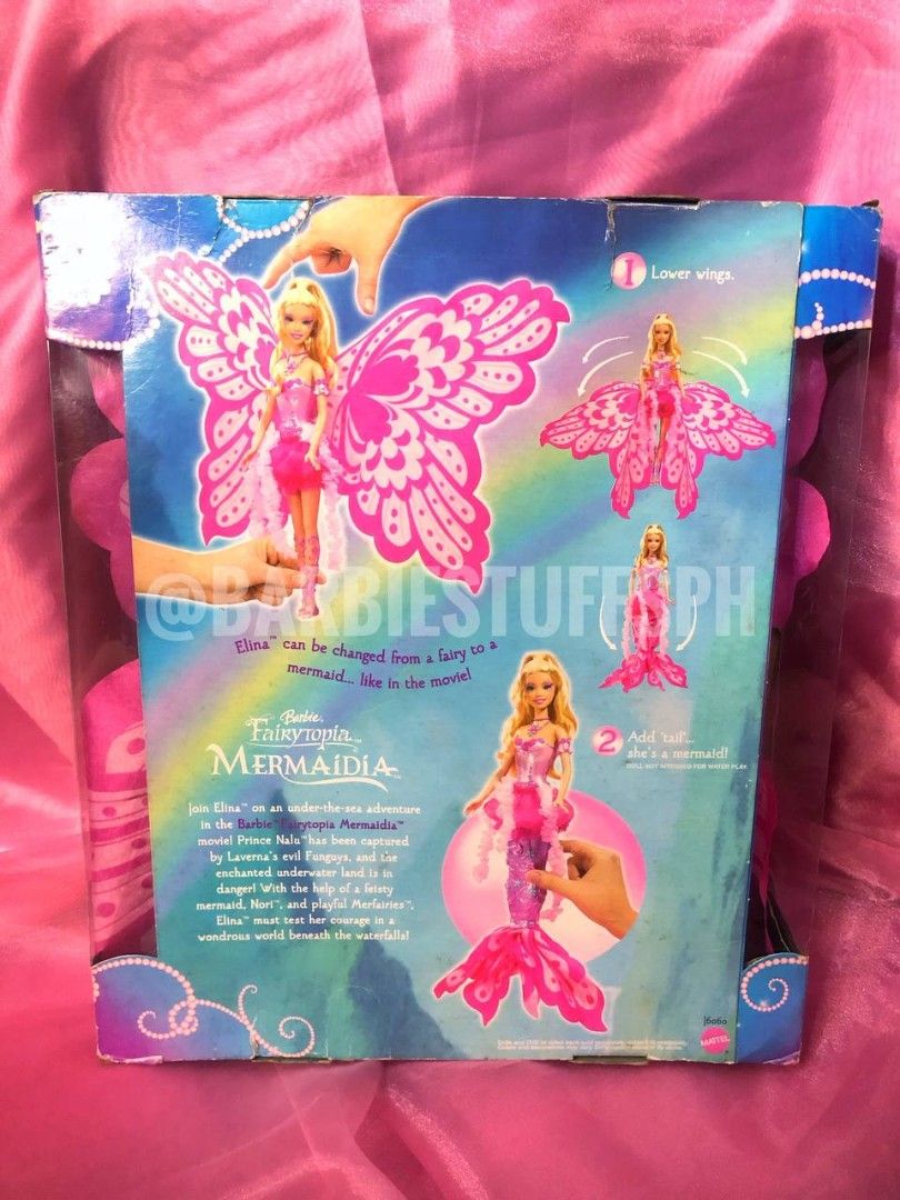 NRFB Barbie Fairytopia Mermaidia Elina Doll, Hobbies & Toys, Toys ...