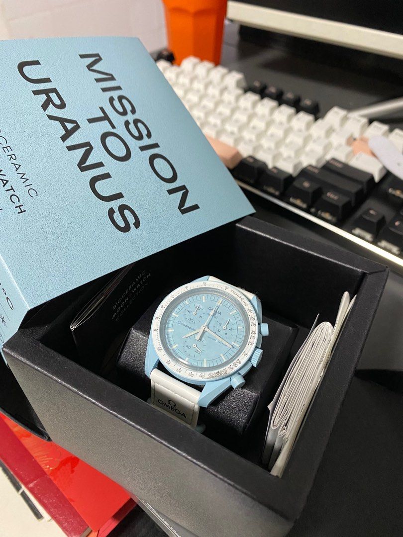 Omega x Swatch Uranus, Luxury, Watches on Carousell