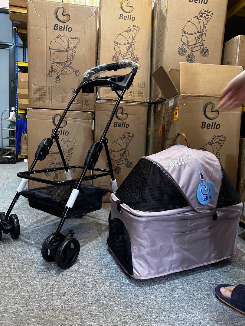 Original Bello Pet Stroller Modern Design Hand Carrier Holder Foldable ...